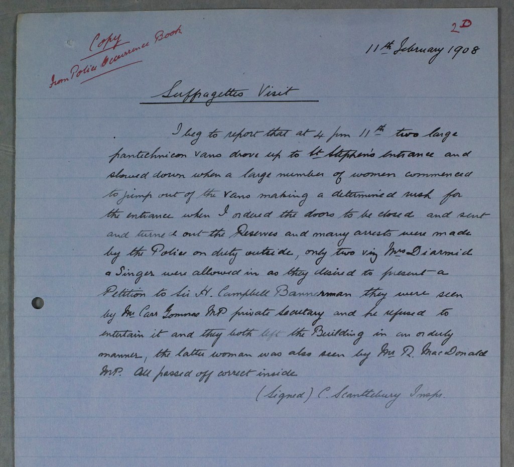 Domestic Servant raids Parliament: The Case of Charlotte Griffiths ...