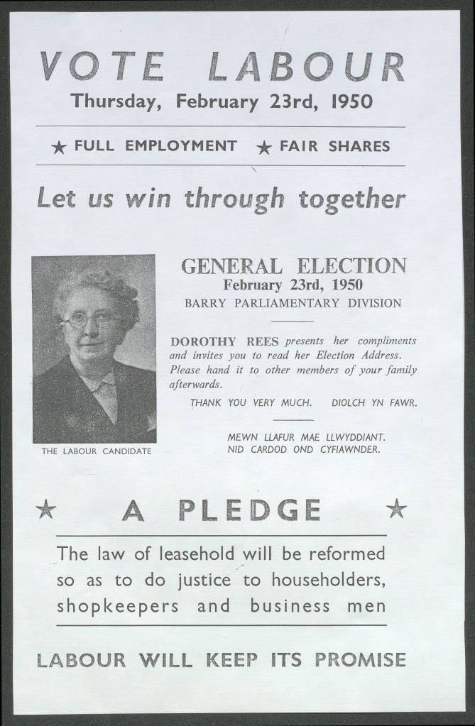 Dorothy Rees and Eirene White – UK Vote 100: Looking forward to the ...